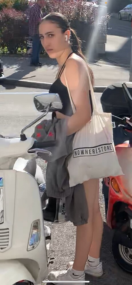 Nike pro girl also bending over with nice VPL - Short Shorts ...