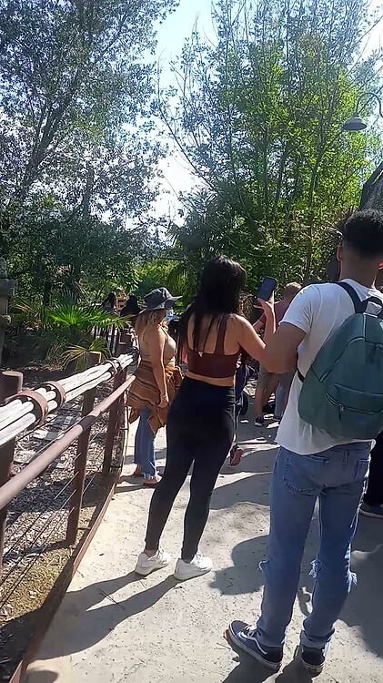 Tight Leggings And Small Shorts at Amusement Park - Spandex, Leggings ...