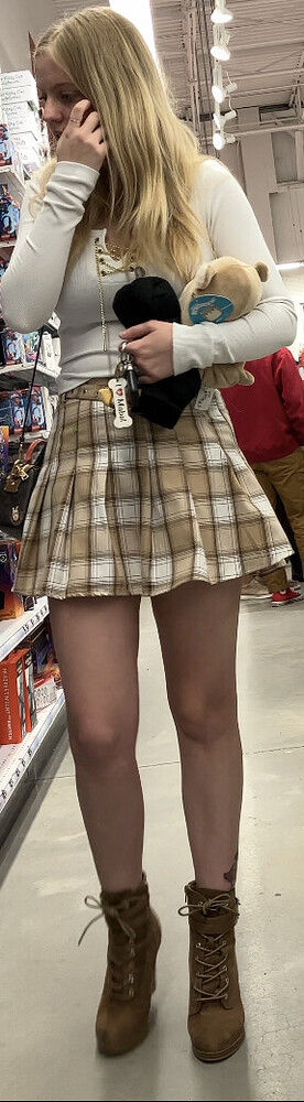 Busty butter face in a skirt and tight top - Forum