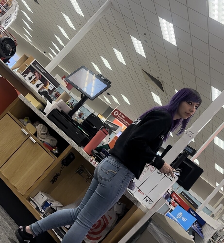 Goth Target Worker with a perfect tight ass - Tight Jeans - Forum