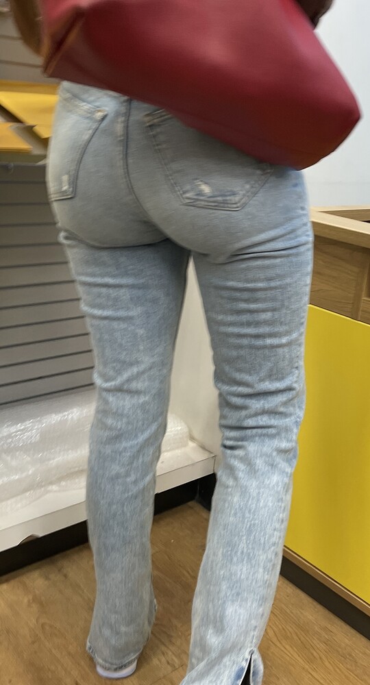 Curly Haired Babe Long Legs, Hot Ass in Jeans (Repost, OC) - Tight ...