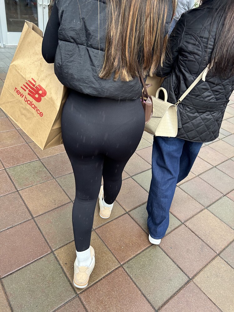Insane Asian Black Leggings Vpl 🍑 [ Not Oc ] Spandex Leggings