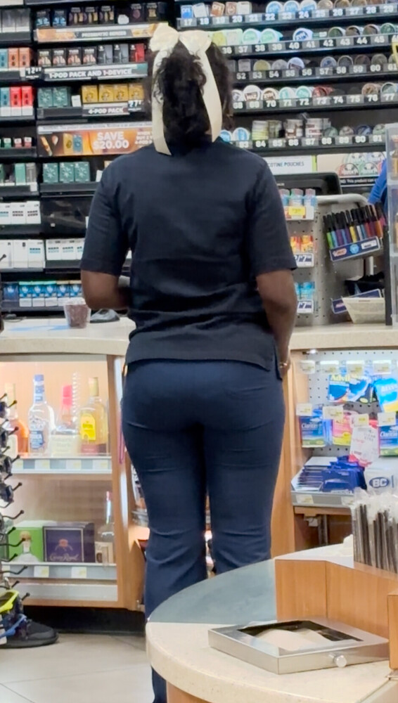 PHAT Ebony Ass Finna Bust Out Her Jumpsuit (figuratively) (VPL ...