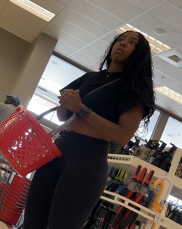 Bubble butt black girl at target with upshot - Spandex, Leggings & Yoga ...