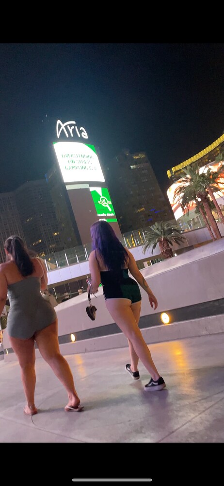 Vegas Highlights - Sidewalk and Staircase Ass [OC] - Short Shorts & Volleyball - Forum