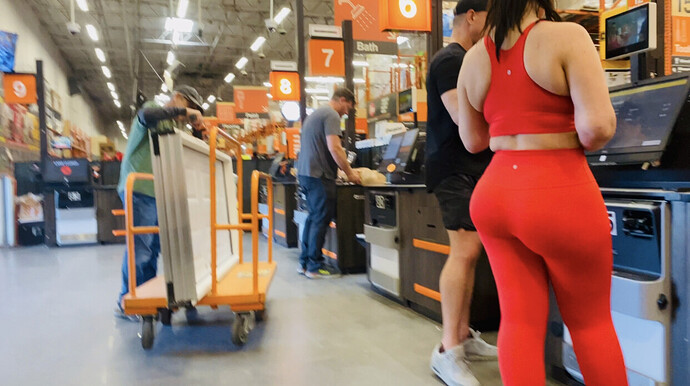 💦 Pawg In Red Gym Fit Omg Hd 🍑 💦 Oc Caps Spandex Leggings And Yoga