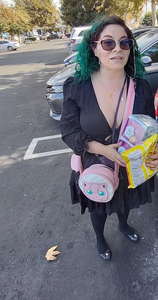 Sexy nerdy Mexican Tamale border in Walmart, Serious cleavage and ...