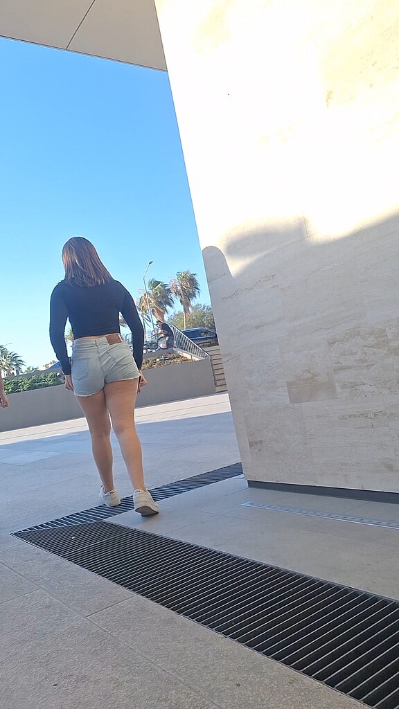 Upshot short shorts going up the stairs [video][oc] - Short Shorts ...