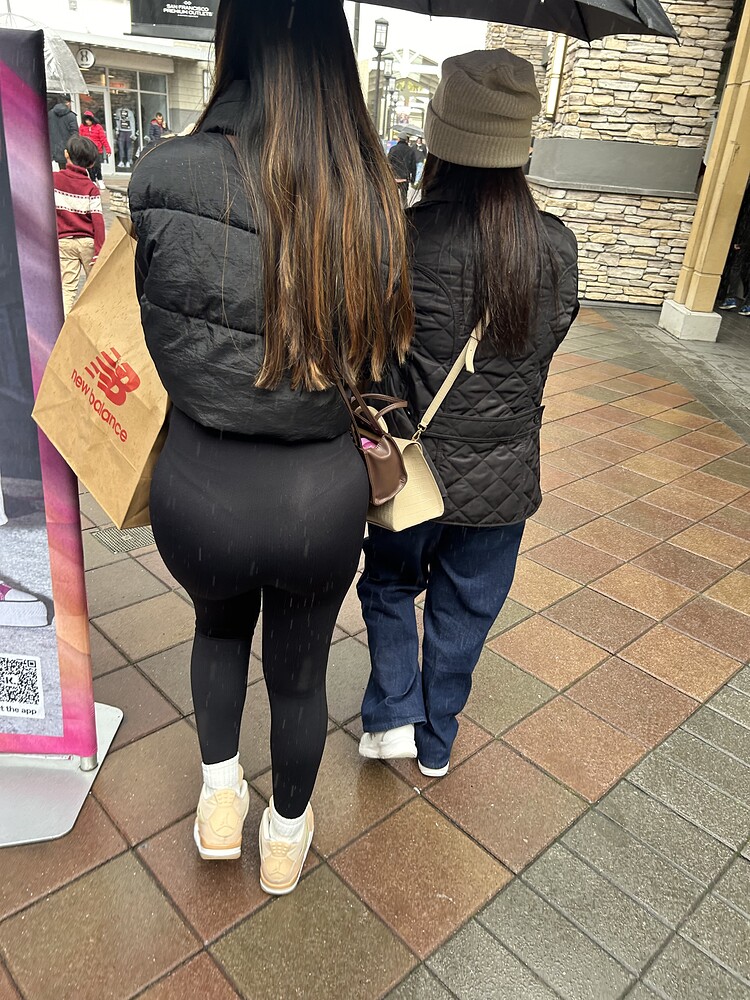 Insane Asian Black Leggings Vpl 🍑 [ Not Oc ] Spandex Leggings