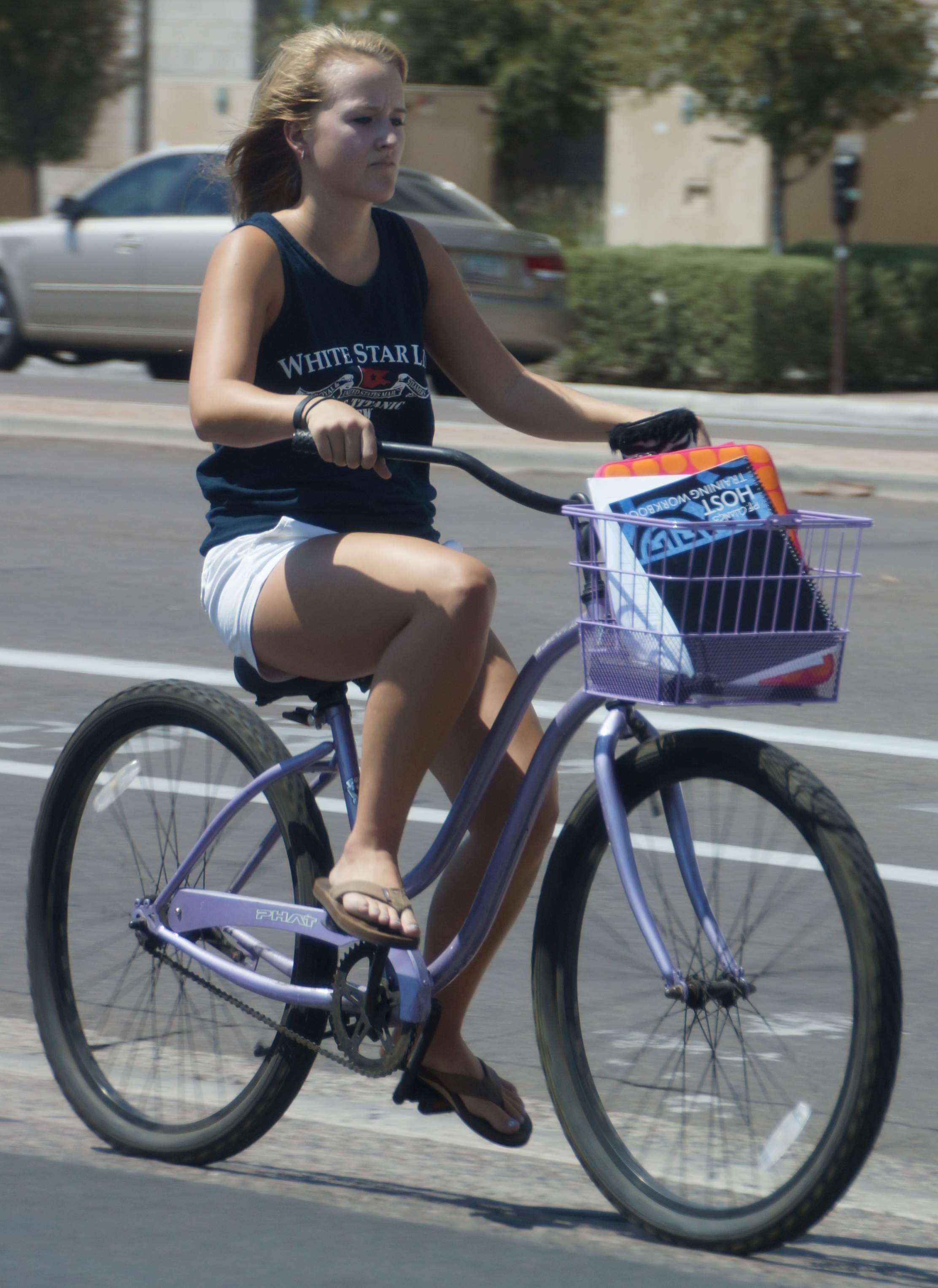 Riding Bikes in Summer - Short Shorts & Volleyball - Forum