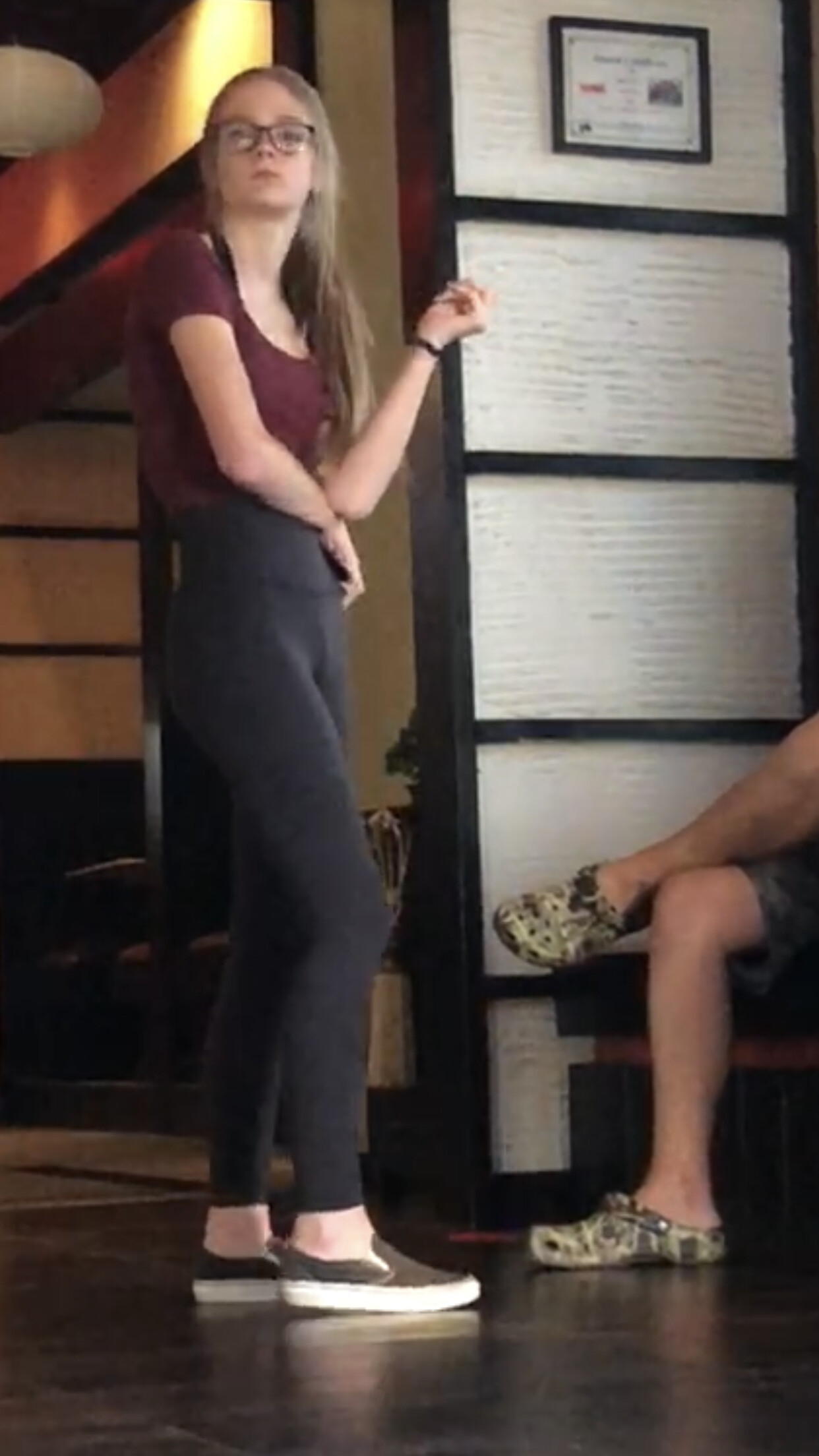 Nerdy t33n Waiting in Lovely leggings - Spandex, Leggings & Yoga Pants ...