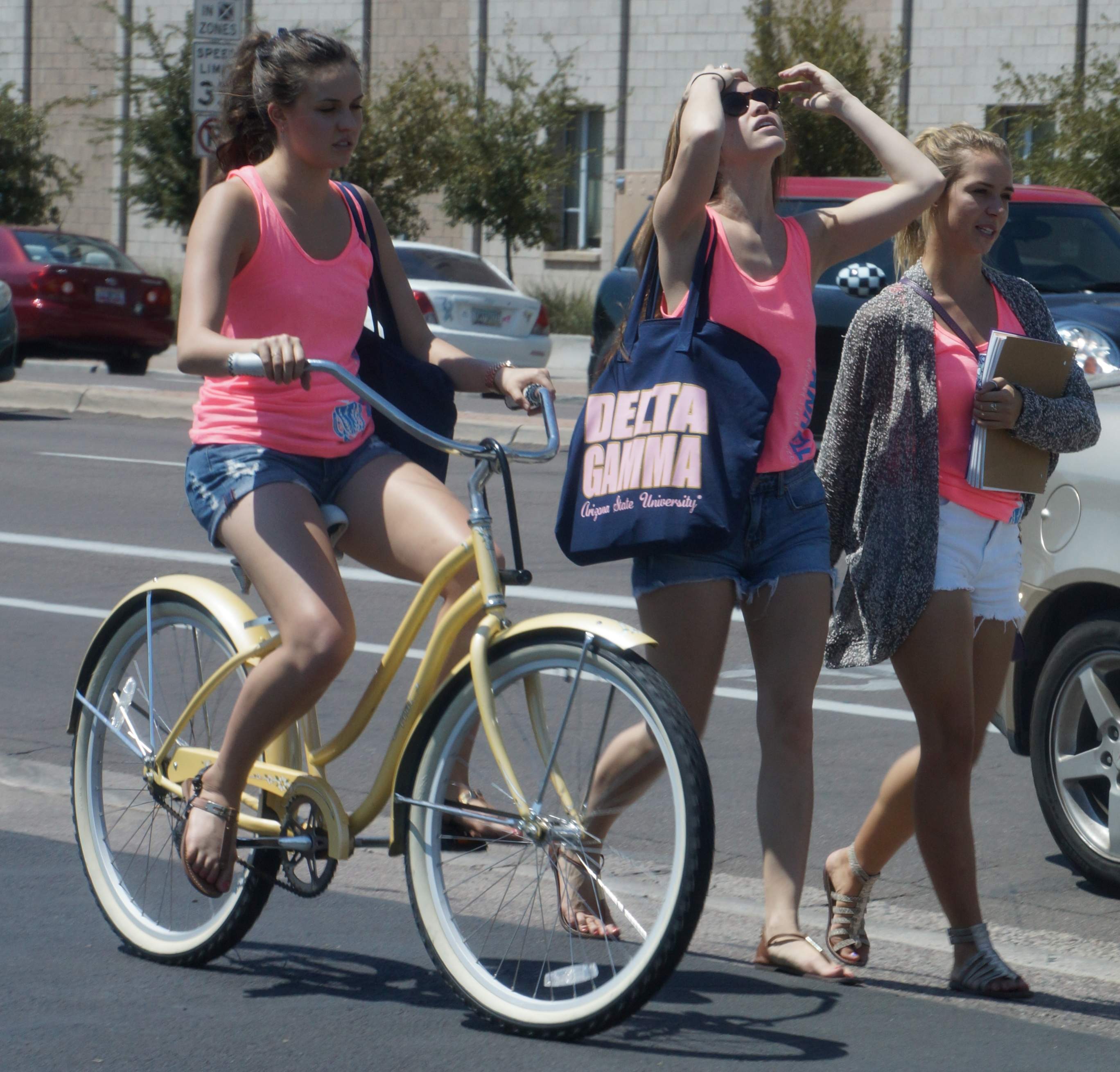 Riding Bikes in Summer - Short Shorts & Volleyball - Forum