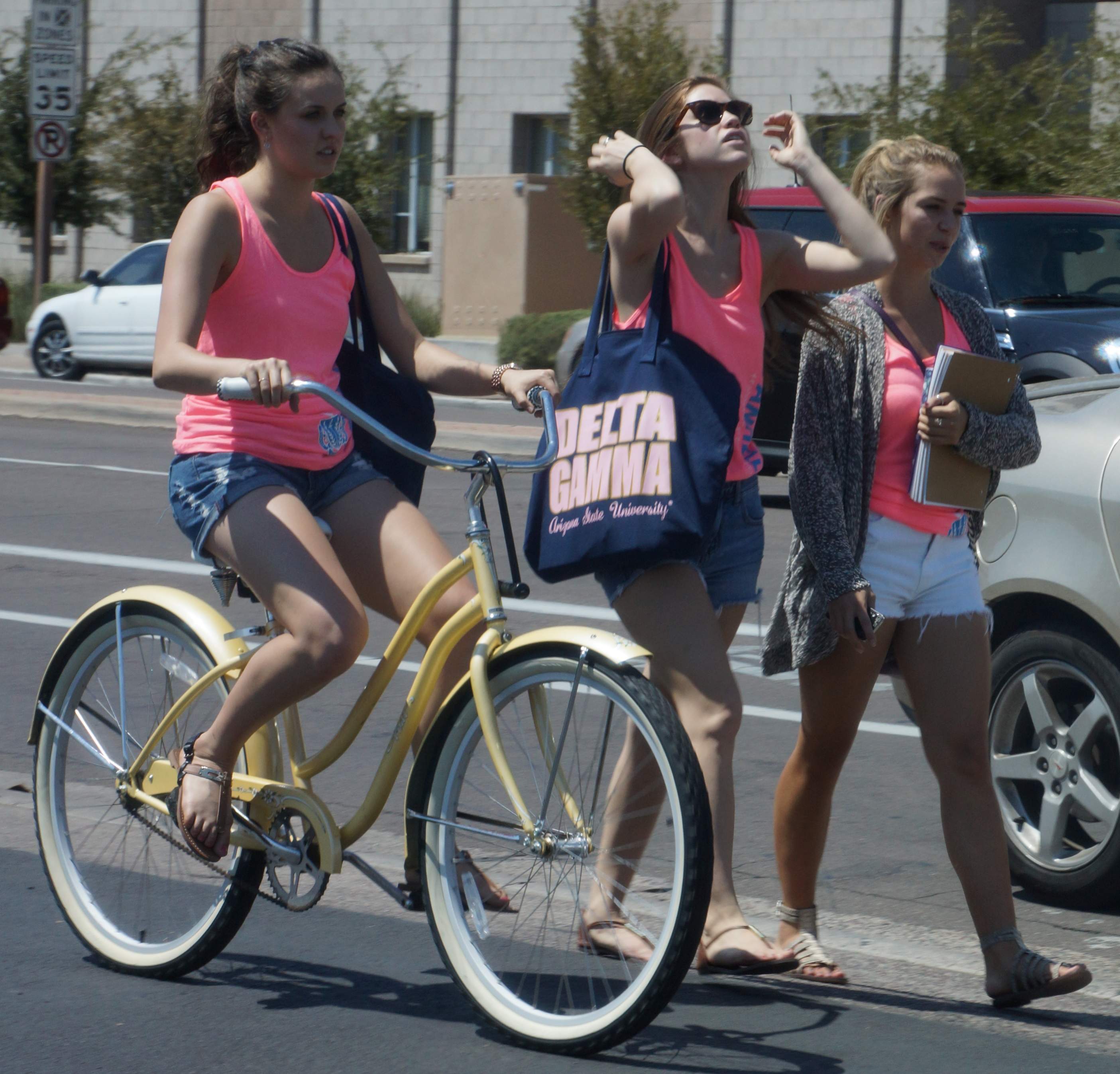 Riding Bikes in Summer - Short Shorts & Volleyball - Forum