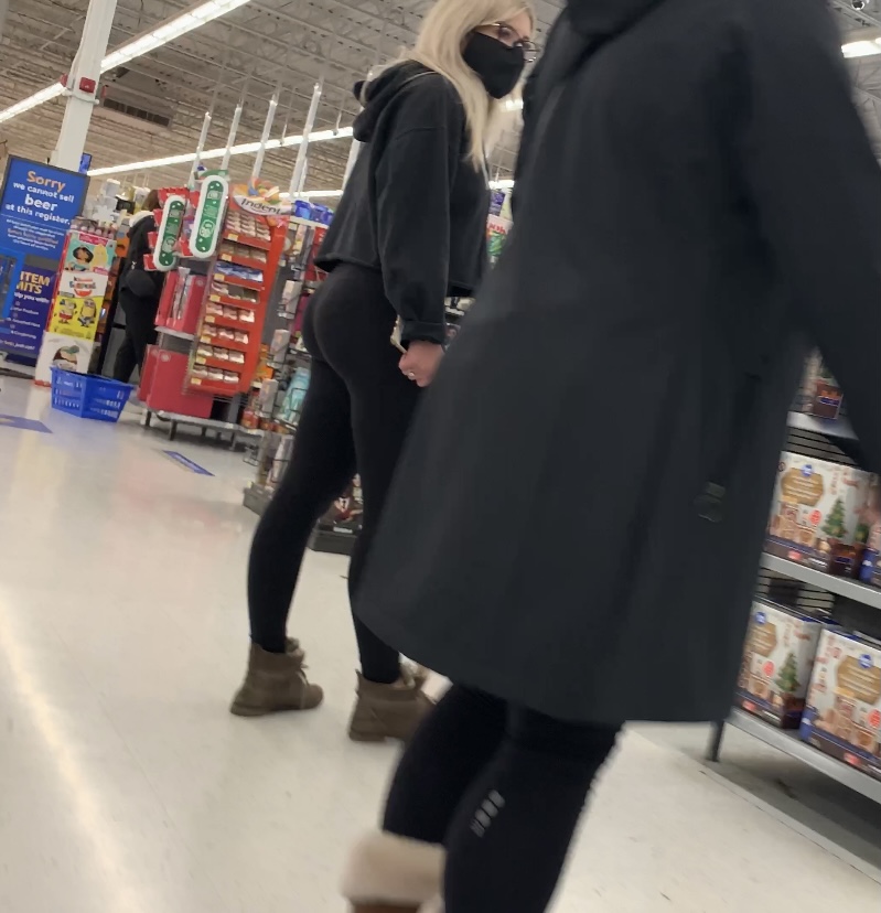 Chubby cheeks blonde teen @ Walmart - Spandex, Leggings & Yoga Pants ...