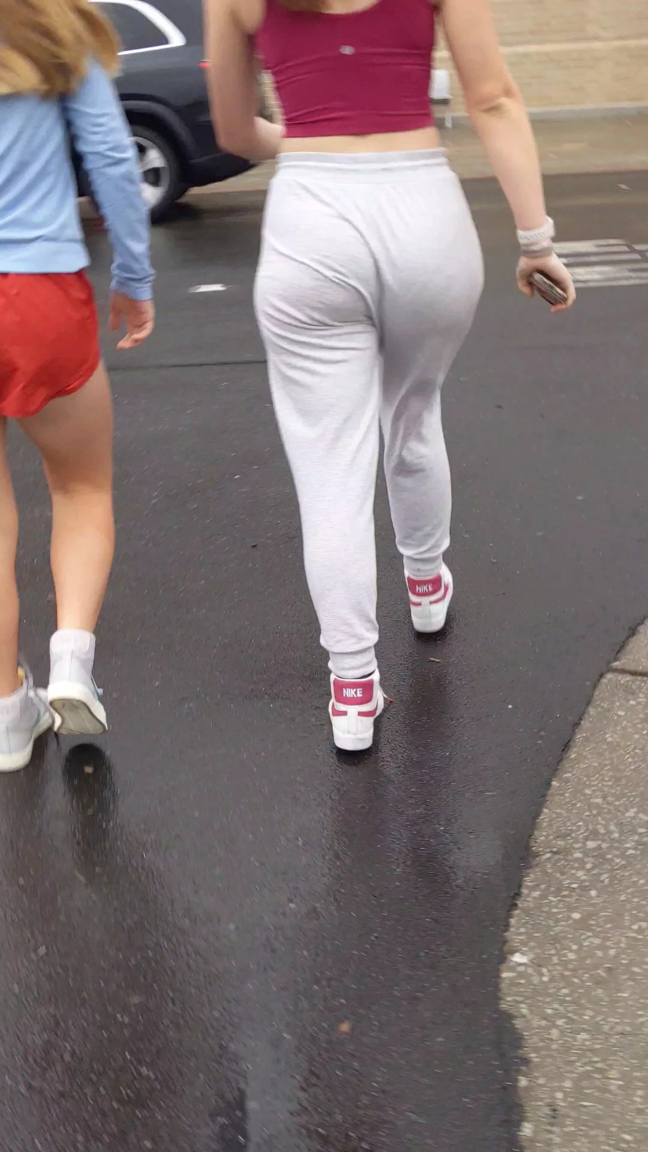 Jiggly Bubble in Sweats with lace VTL! (3 pt video) - Spandex, Leggings ...