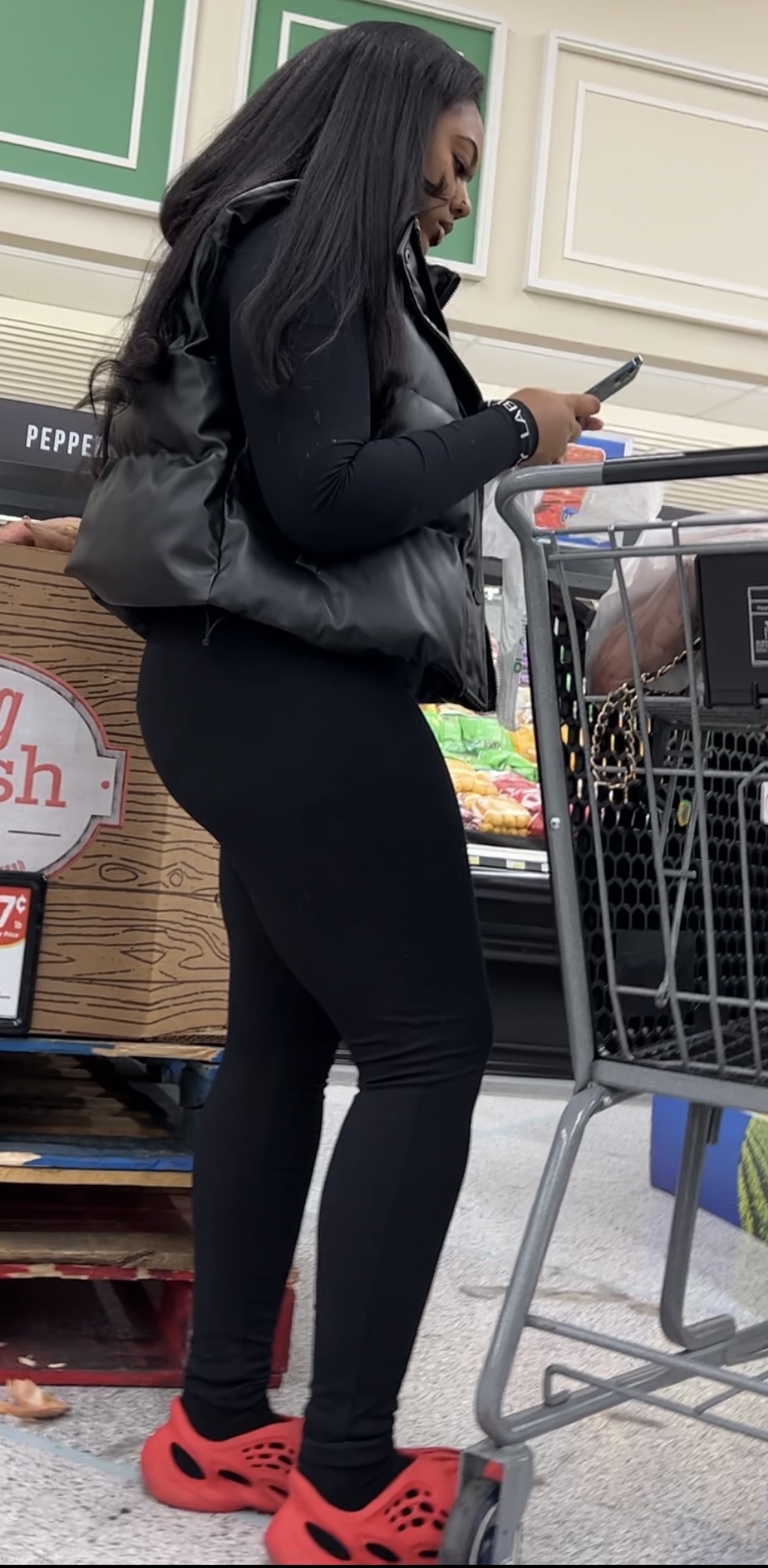 Ebony Donk Booty In Leggings With Video Spandex Leggings And Yoga