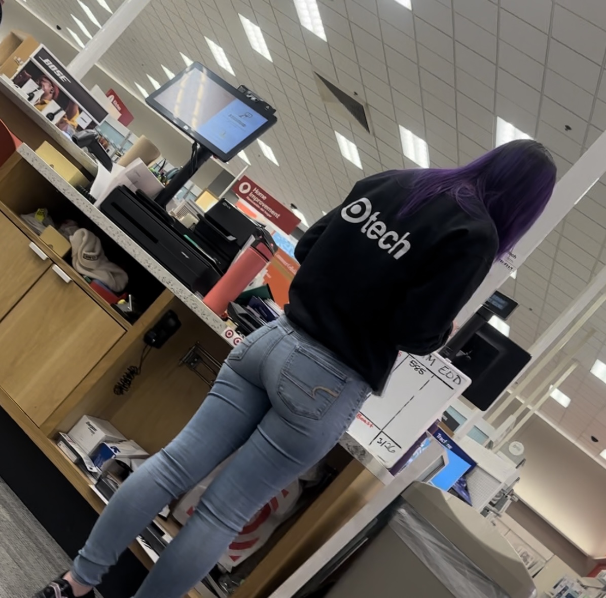 Goth Target Worker with a perfect tight ass - Tight Jeans - Forum
