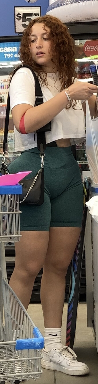 Emerald donk in green spandex shorts 0508 - Spandex, Leggings & Yoga ...