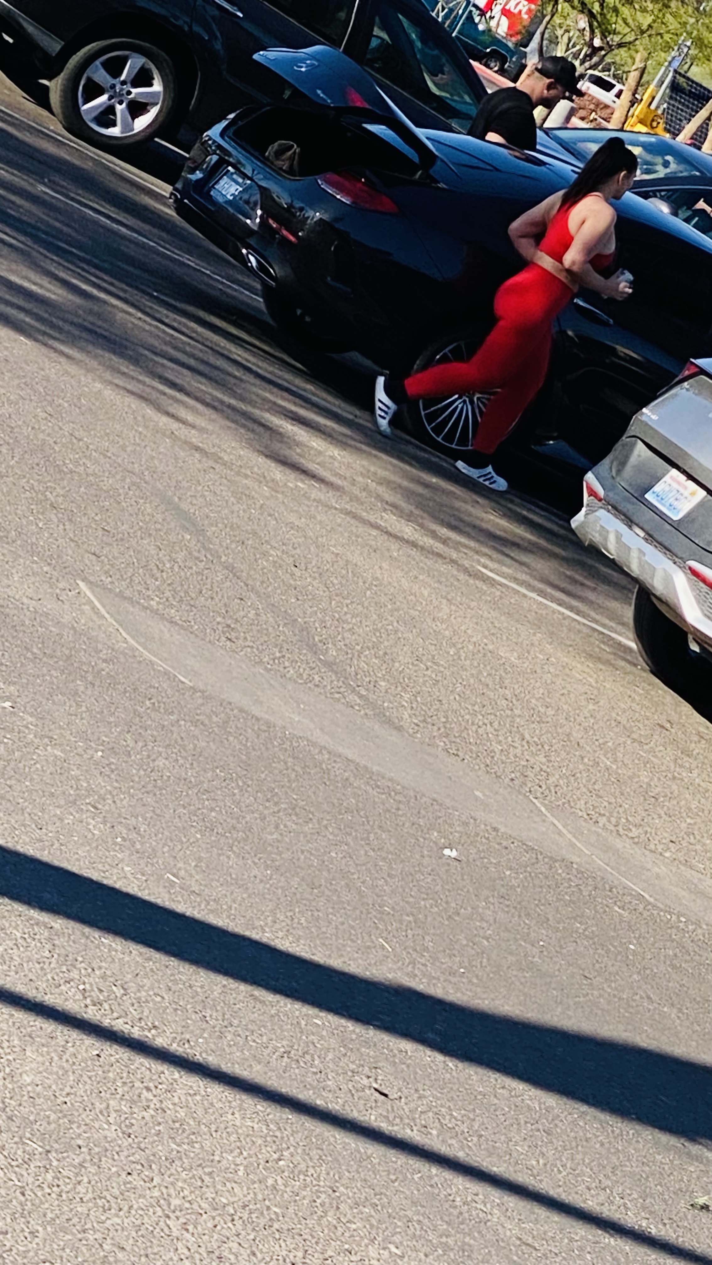 💦 Pawg In Red Gym Fit Omg Hd 🍑 💦 Oc Caps Spandex Leggings And Yoga