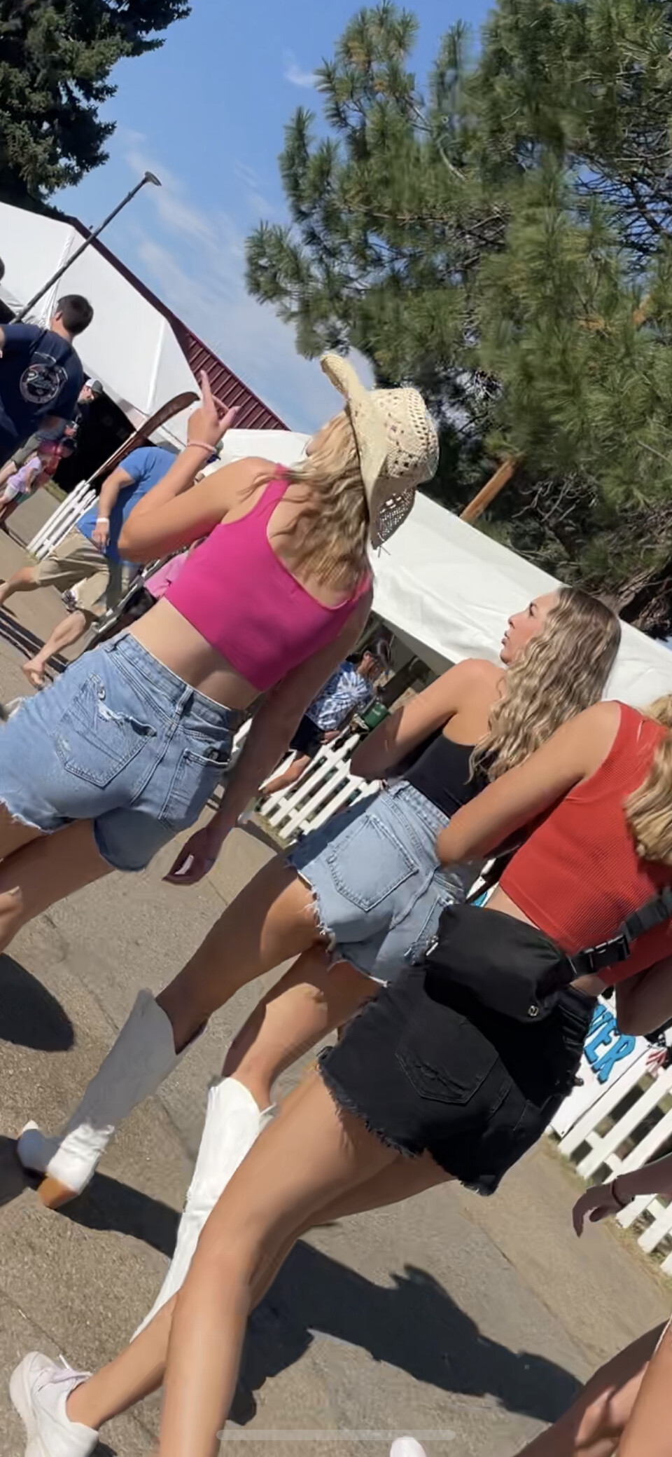 Blonde cowgirl showing some cheek - Short Shorts & Volleyball - Forum