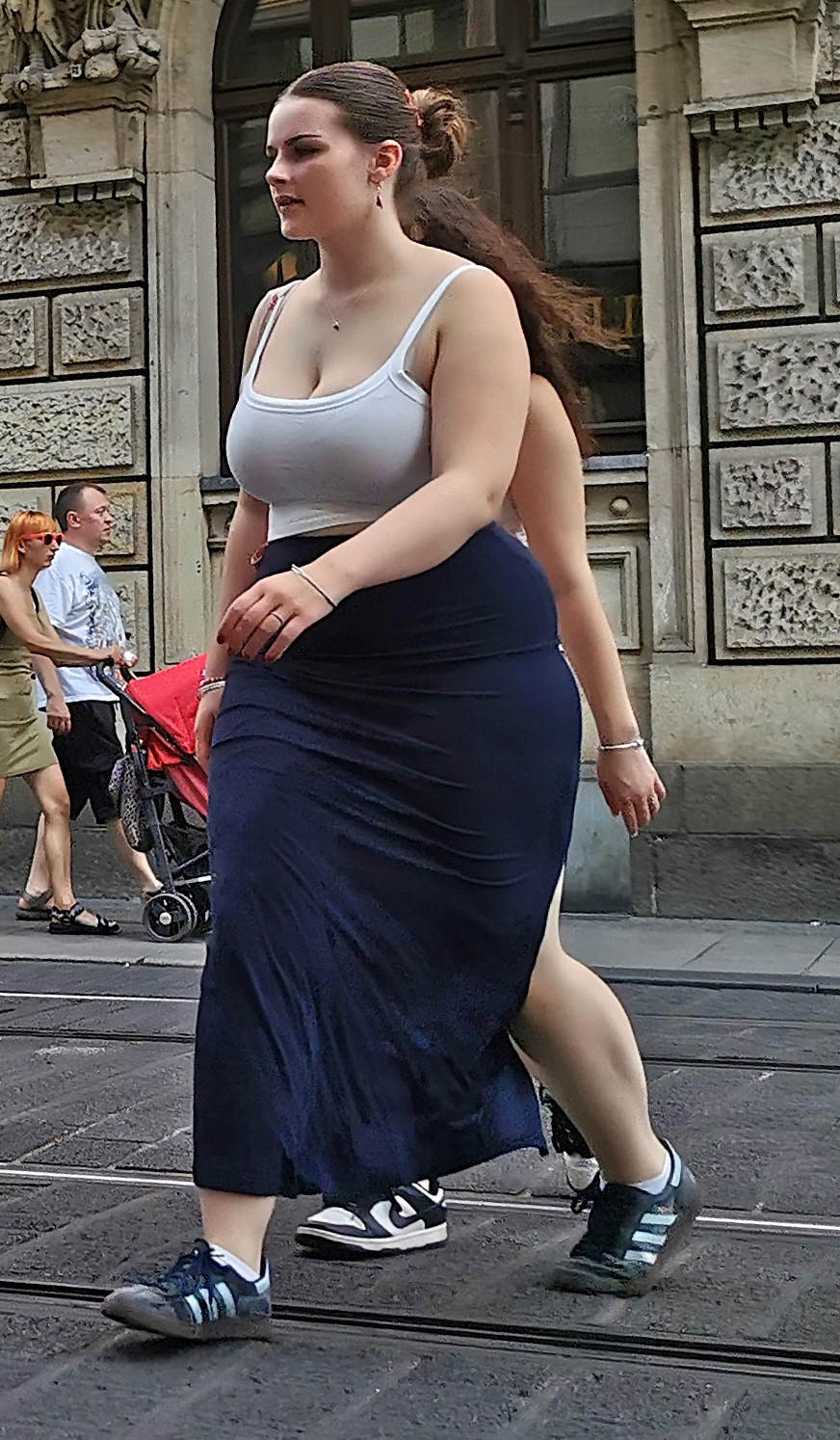 BBW in this tight dress - boobs - Forum