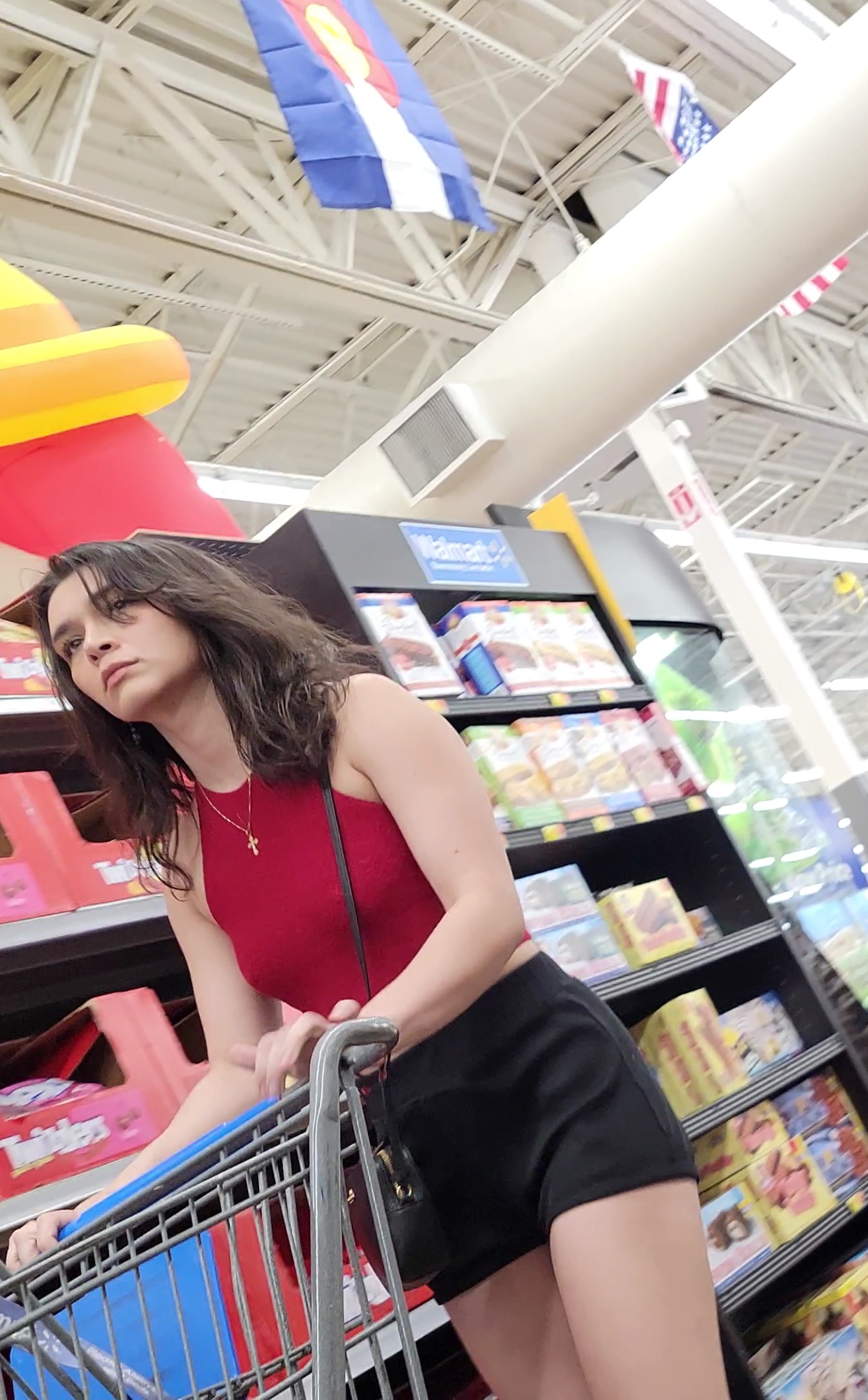 She looks at their melons while i look at hers lol - Short Shorts ...