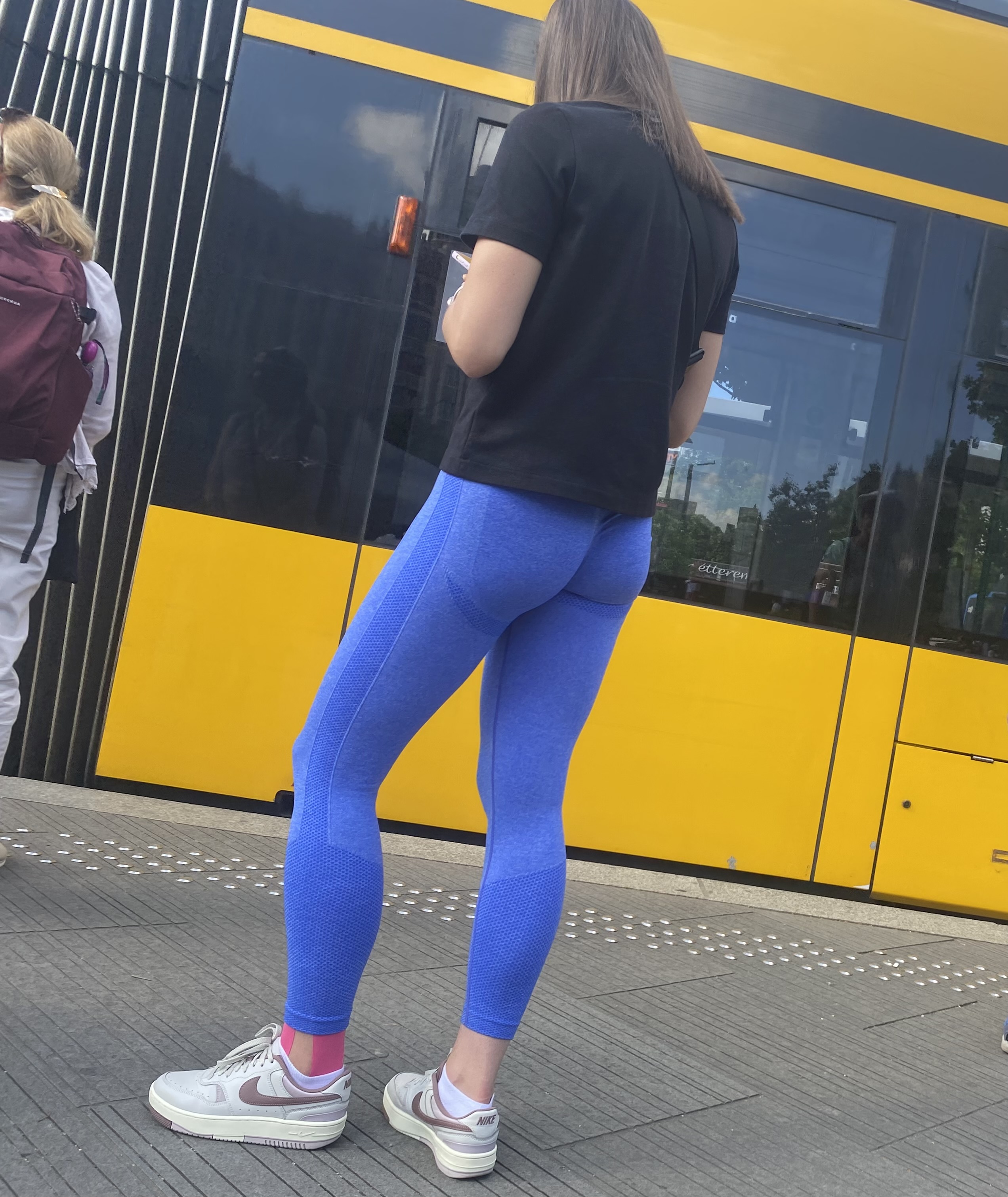 Tight Blue Yoga Pantsoc Spandex Leggings And Yoga Pants Forum