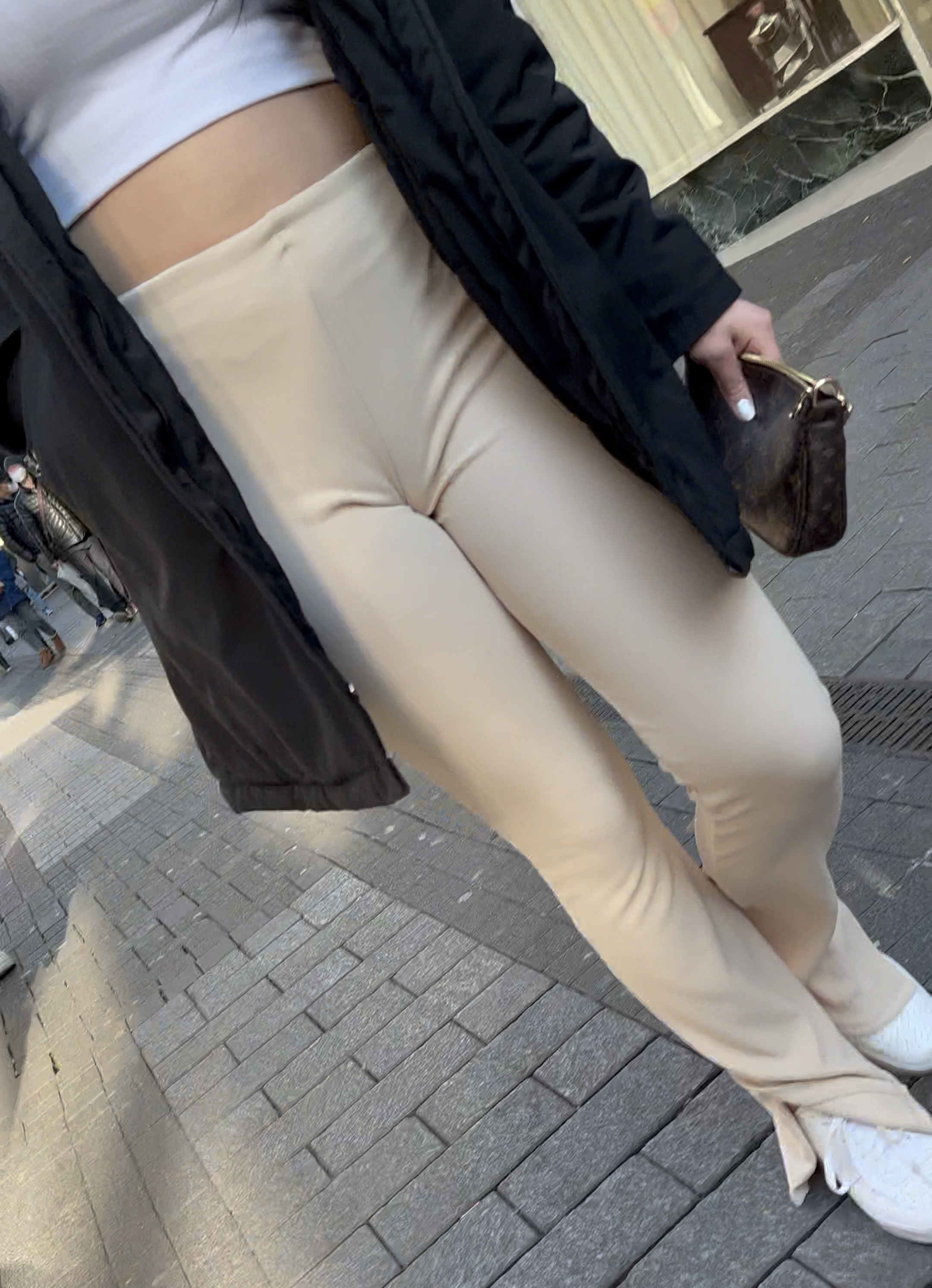 Clean Out Front Vpl Cameltoe No Face Spandex Leggings And Yoga