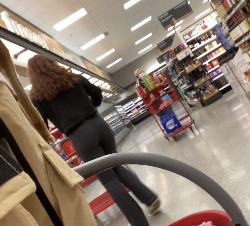 Redhead In Leggings With A Tight Body Spandex Leggings And Yoga Pants 4942