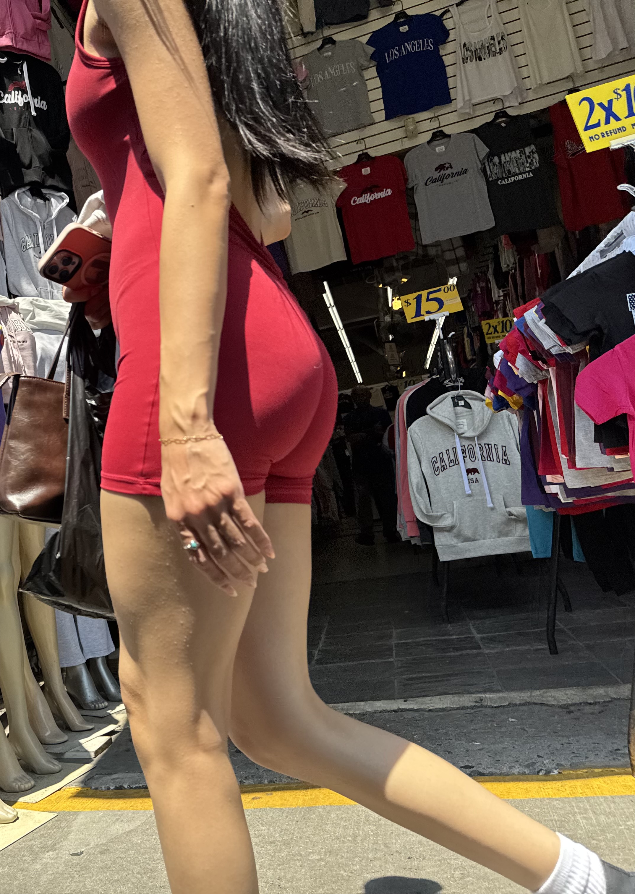 (OC) College Latina Stunner Red One-Piece With VTL and Cameltoe - Spandex, Leggings & Yoga Pants ...