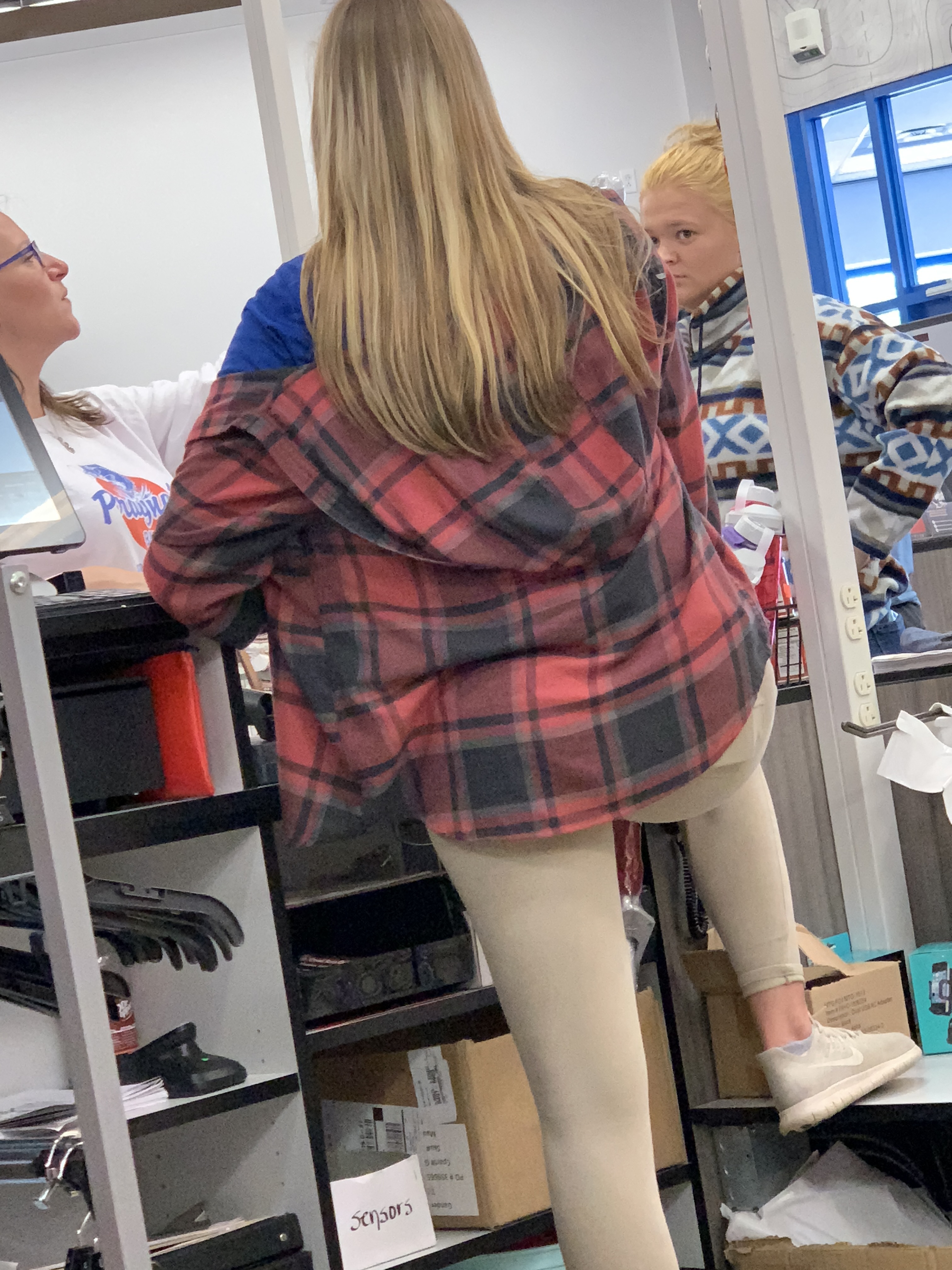 She puts the mountain in gander mountain. Tan jeggings - Spandex ...