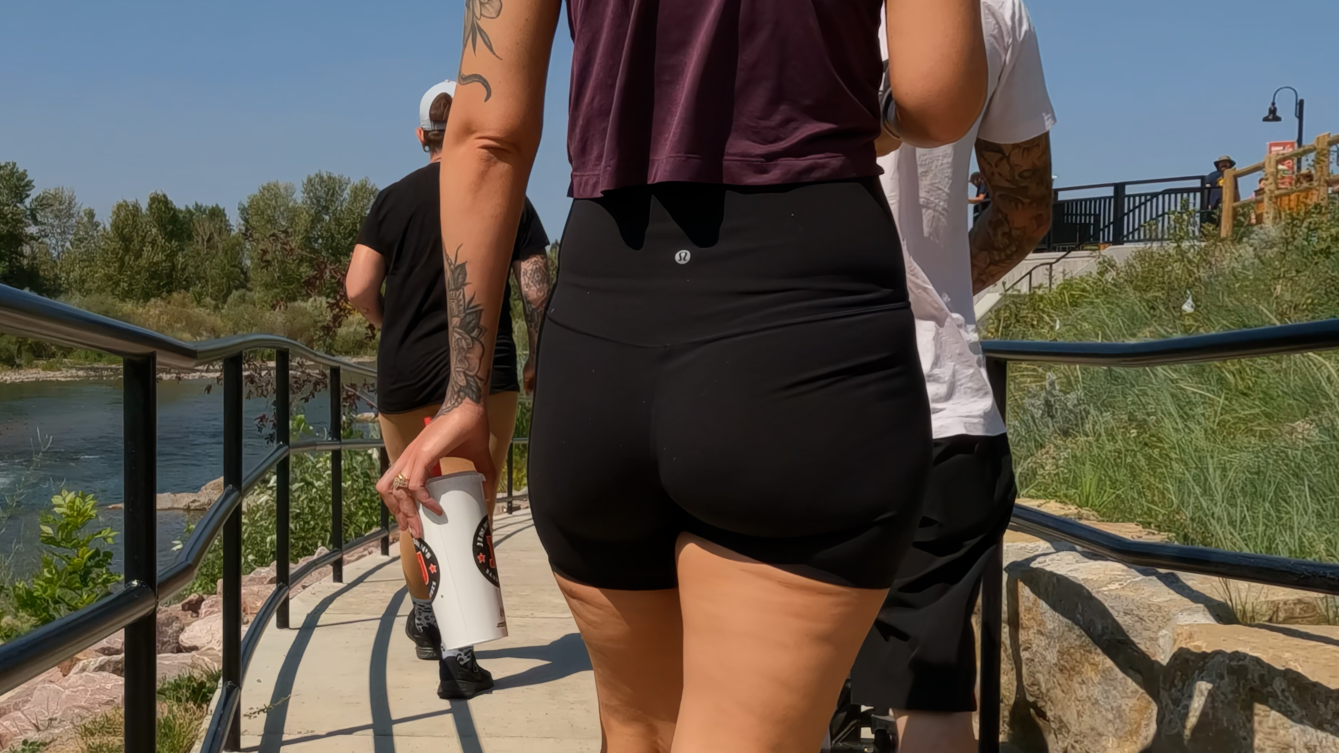 Thicc Tatted Milf in Lululemons Down by the River Slo-Mo Jiggle (OC ...