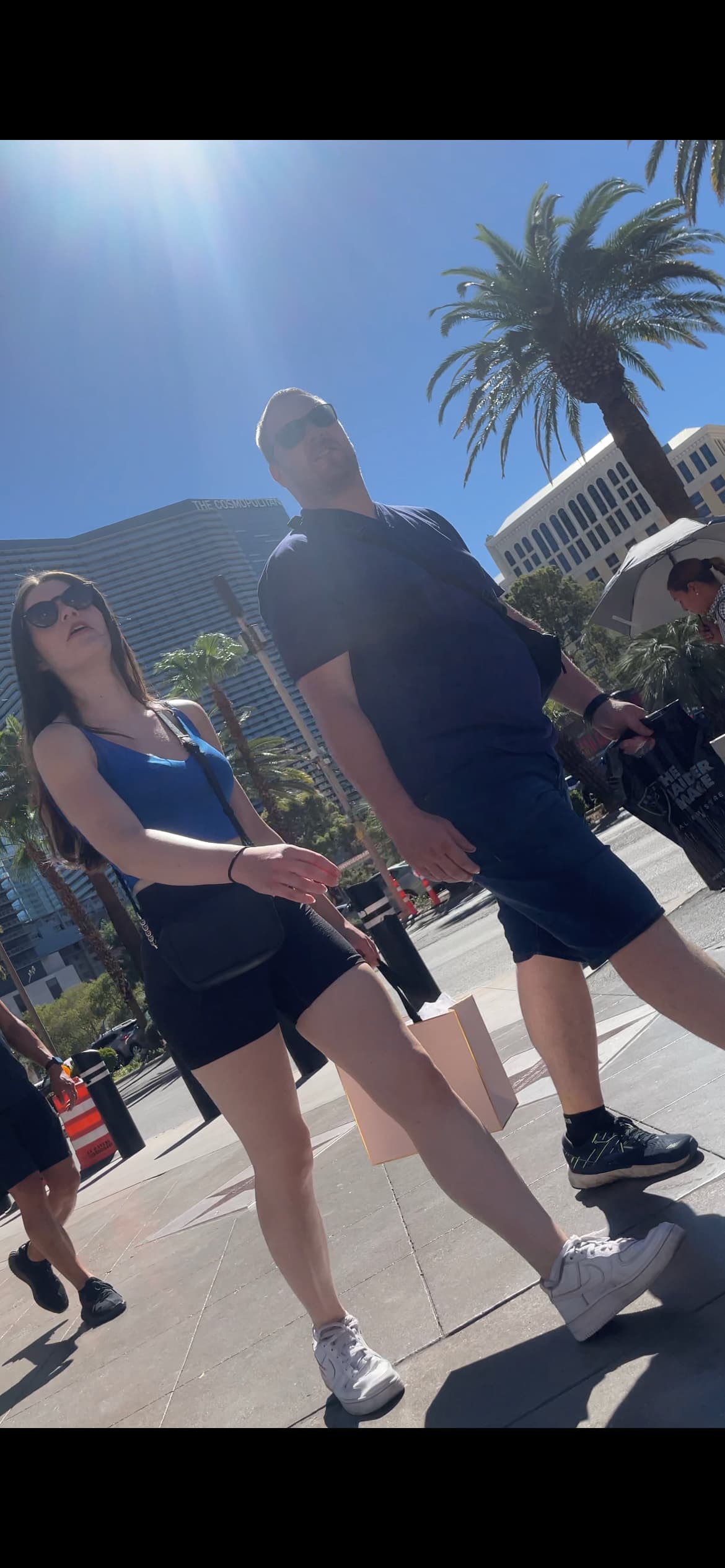 Vegas Highlights - Sidewalk and Staircase Ass [OC] - Short Shorts & Volleyball - Forum