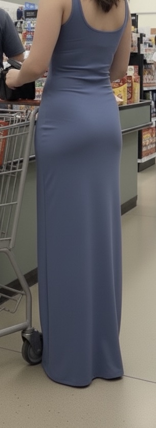 Thick caked up white girl at store - ass - Forum
