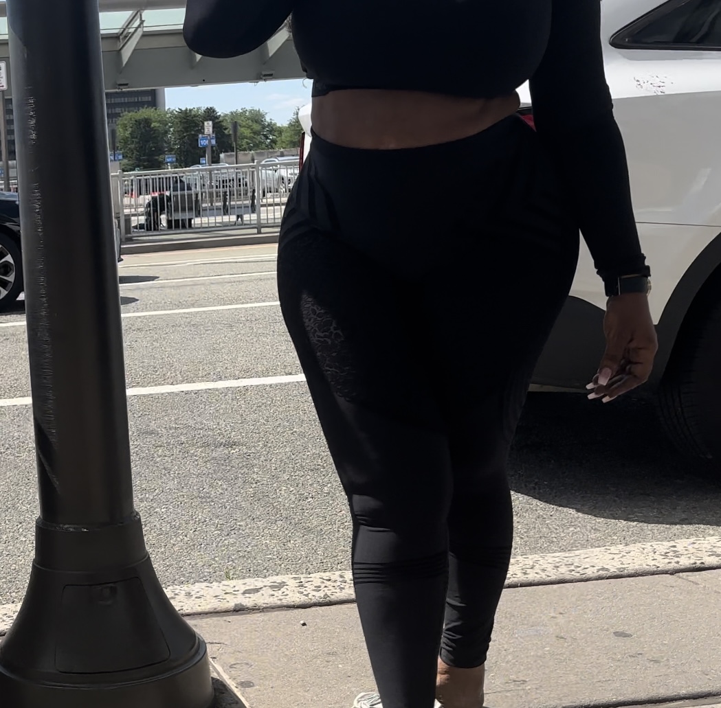 Ebony BBL from airport series ( OC ) - Spandex, Leggings & Yoga Pants ...