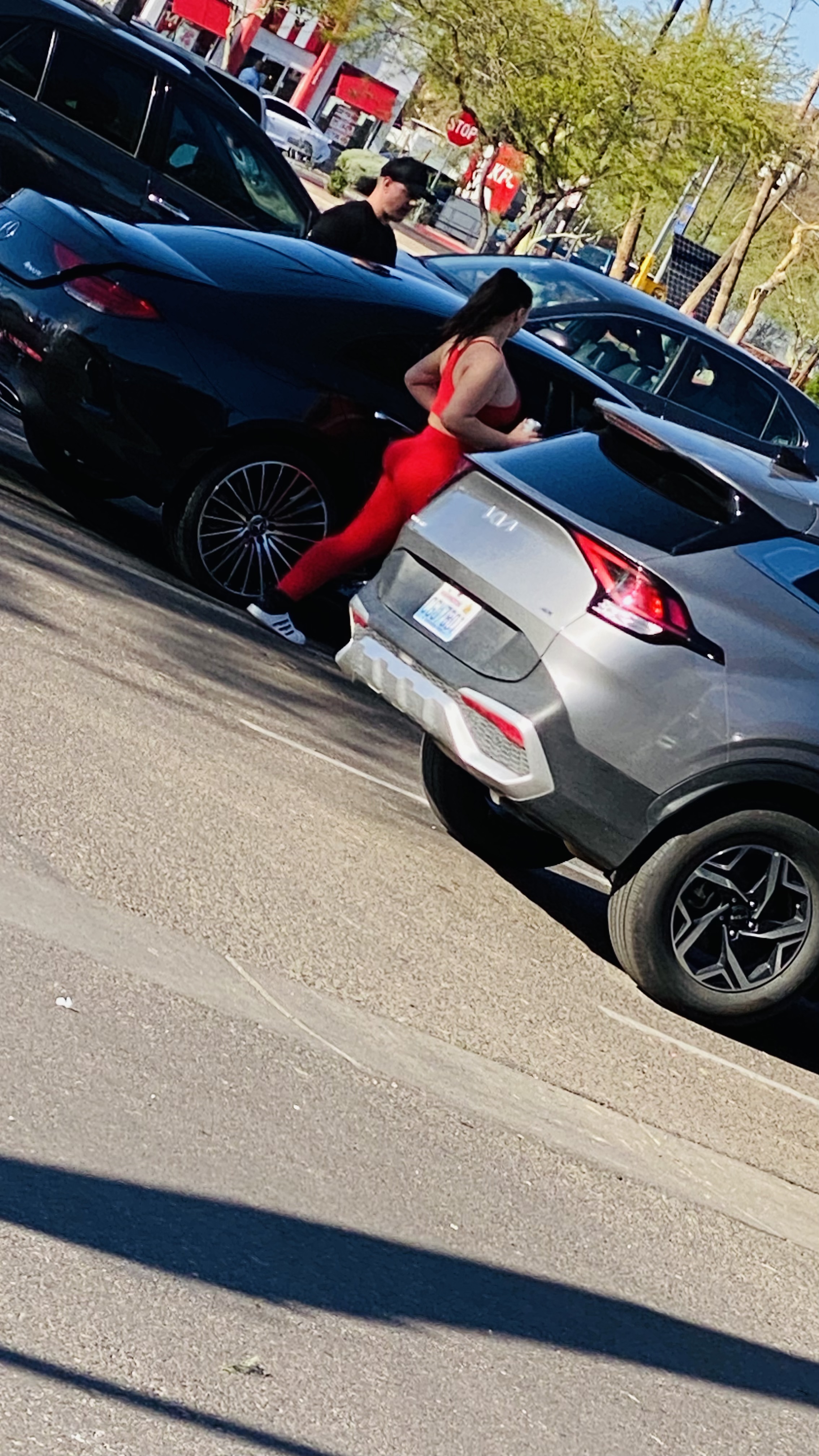 💦 Pawg In Red Gym Fit Omg Hd 🍑 💦 Oc Caps Spandex Leggings And Yoga